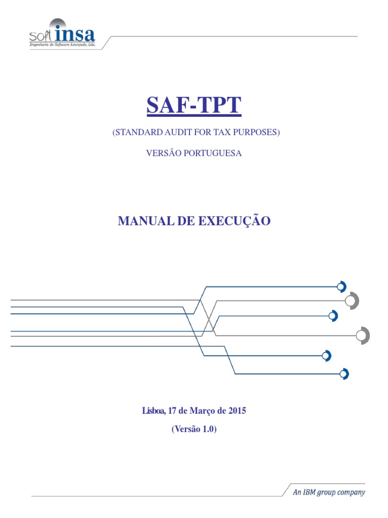 Manual Execução - SAF-T PT | PDF | Contabilidade | Dados