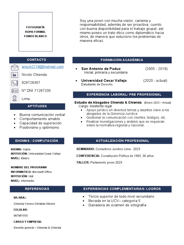 Formato CV | PDF