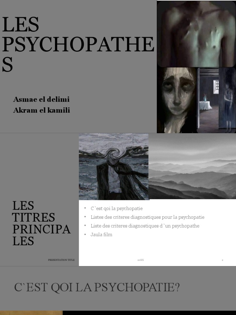Les Psychopathes 1 | PDF | Psychopathie | Trouble de la personnalité ...
