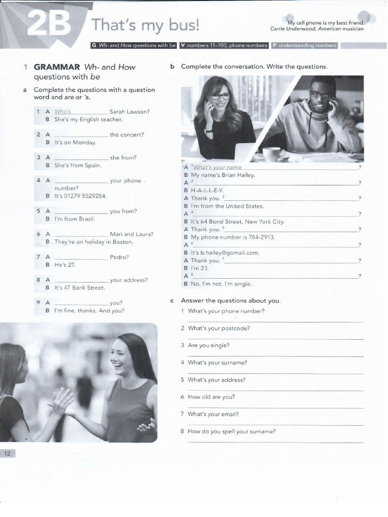 English File 4th Edition Beginner WB | PDF