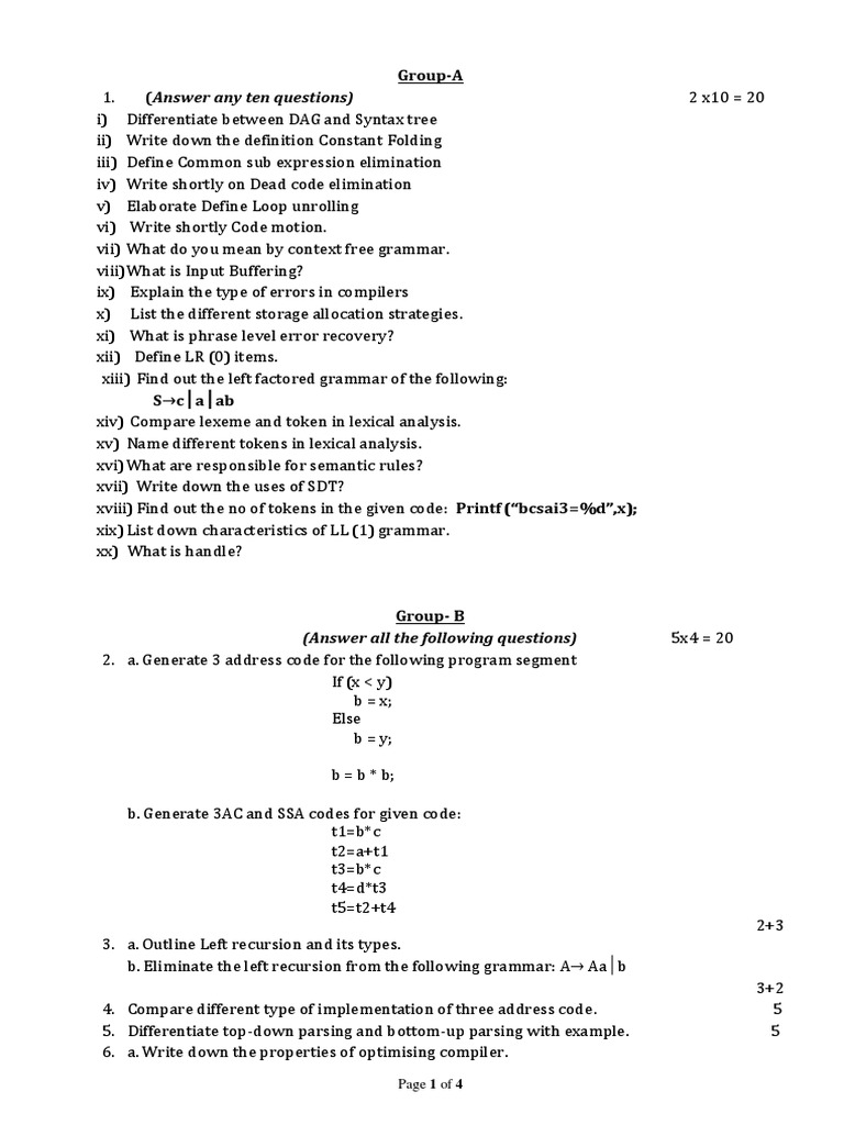 compiler design bcs ai 3d (1) | PDF | Parsing | Syntax (Logic)