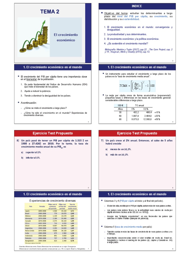 Microsoft PowerPoint - TEMA 2 Presentacion Clase 2p | PDF | Desigualdad económica ...