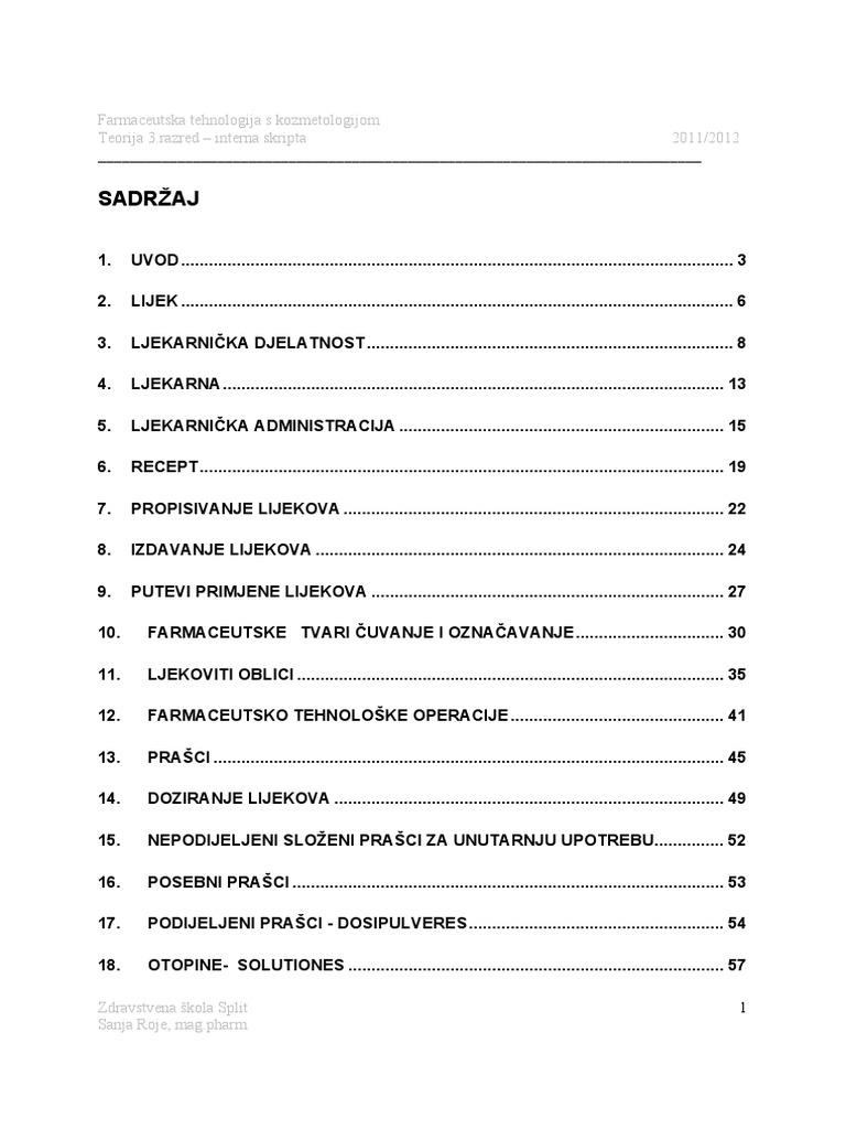 Skripta FTT 2011 | PDF