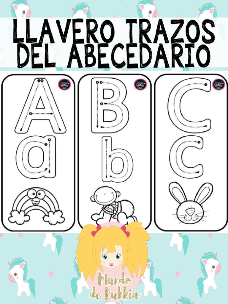 Llavero para Remarcar Trazos Del Abecedario Recopilado Por Mundo de ...