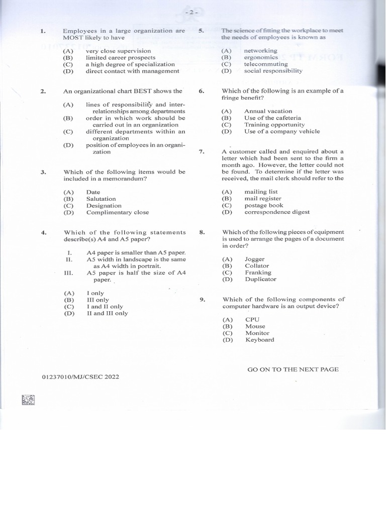 Office Administration 2020 | PDF