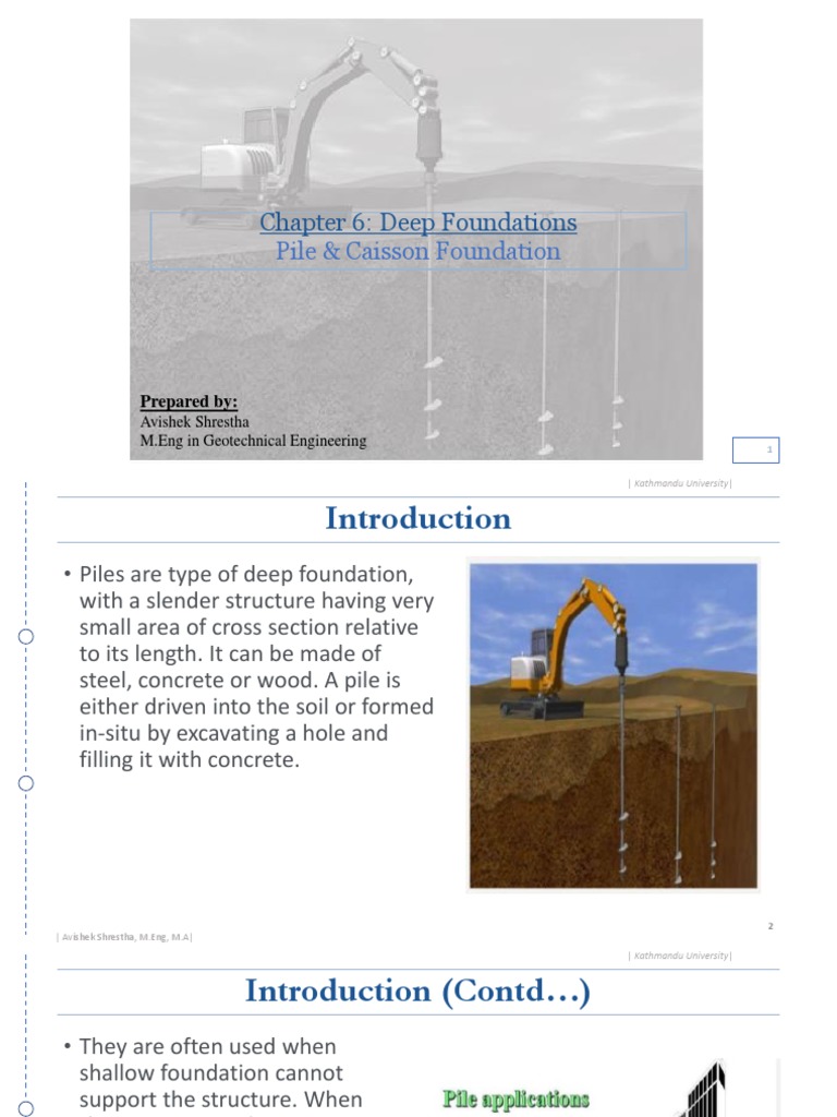 Chapter 6 - Deep Foundation | PDF | Deep Foundation | Foundation ...