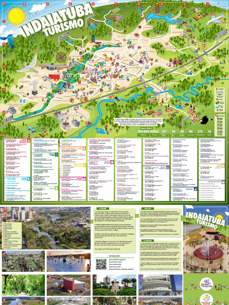 Mapa Turistico de Indaiatuba Web Compactado | PDF