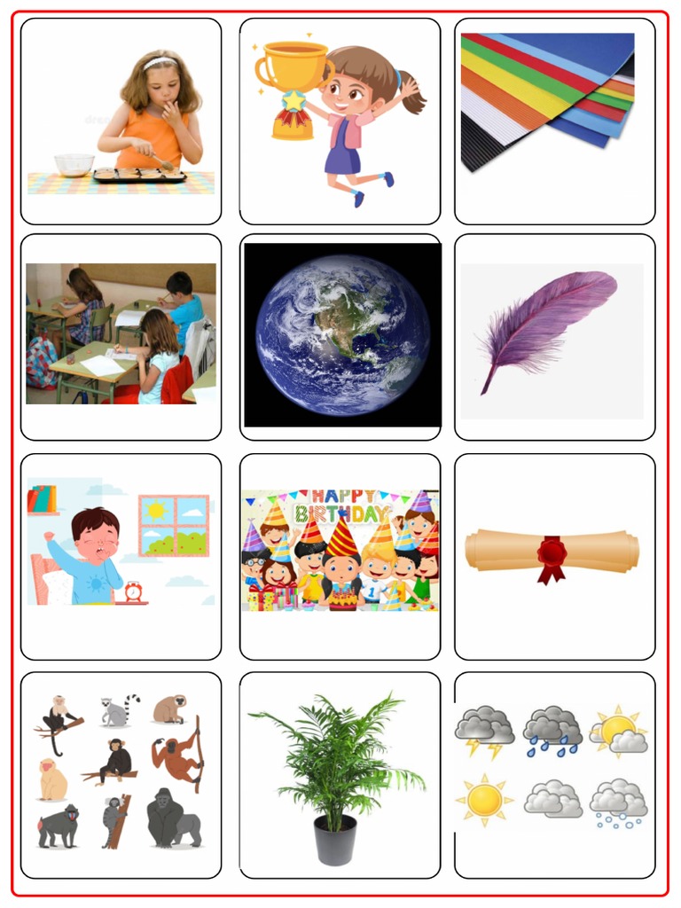 Bingo Card Layout 12 Squares | PDF