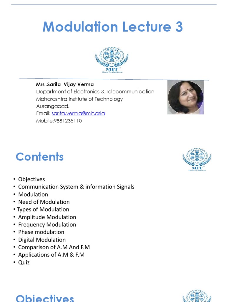 Communication System & Modulation Lecture 2 | PDF | Frequency ... Communication System & Modulation Lecture 2 | PDF | Frequency ...