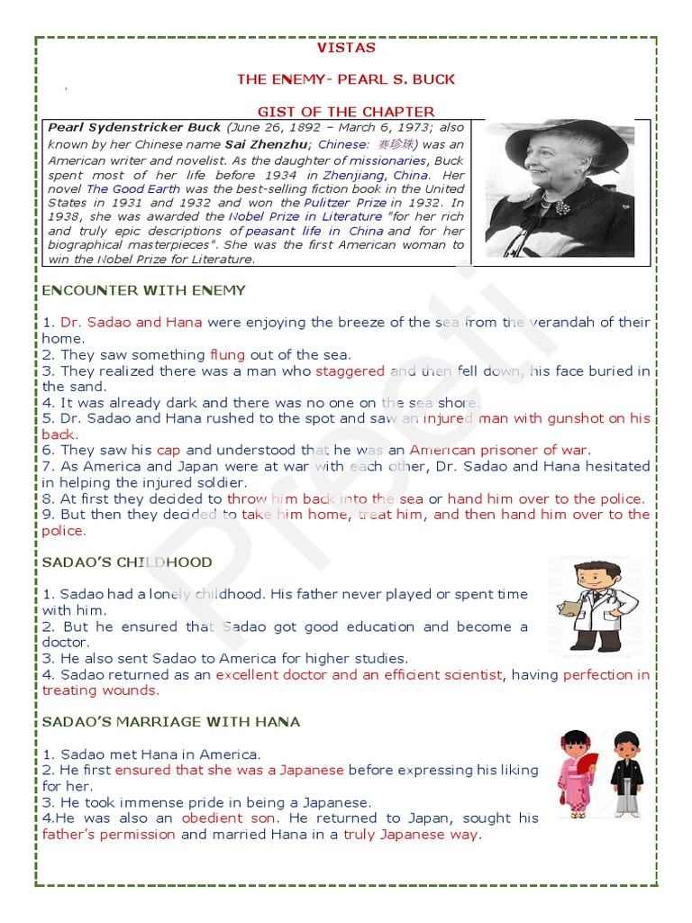 The Enemy Main Points | PDF | General Fiction