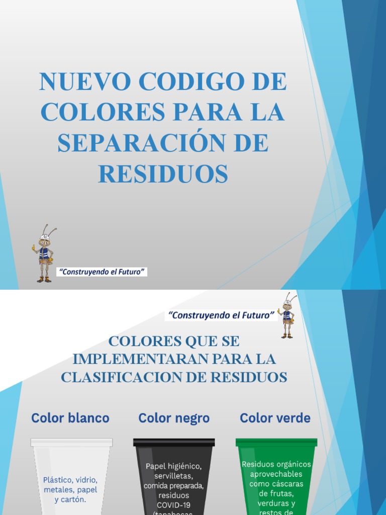 Capacitación Nuevo Codigo de Colores | Descargar gratis PDF | Residuos | Gestión de residuos
