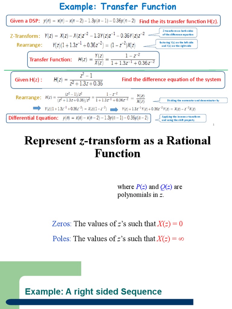 Poles Zeros and Z Transform | PDF | Mathematics | Applied Mathematics