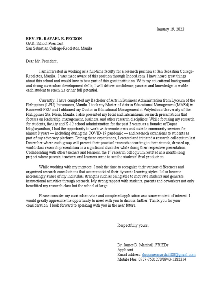 Letter of Interest (Loi) 2 | PDF