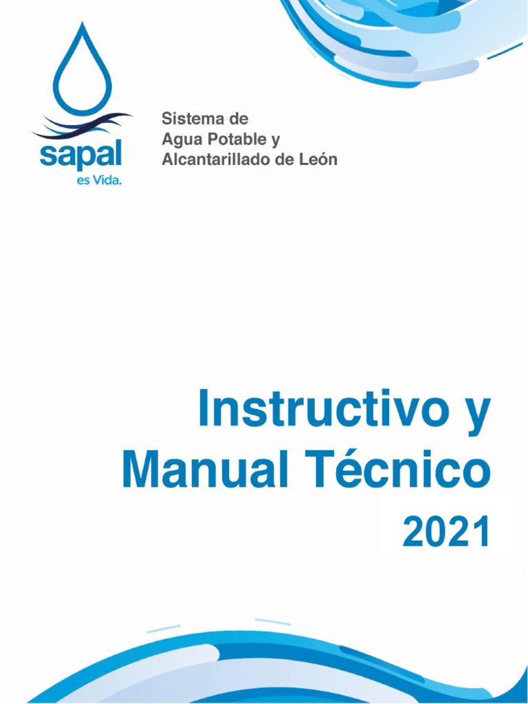 Instructivo y Manual Tecnico de Sapal 2021 | PDF | Alcantarillado | Agua