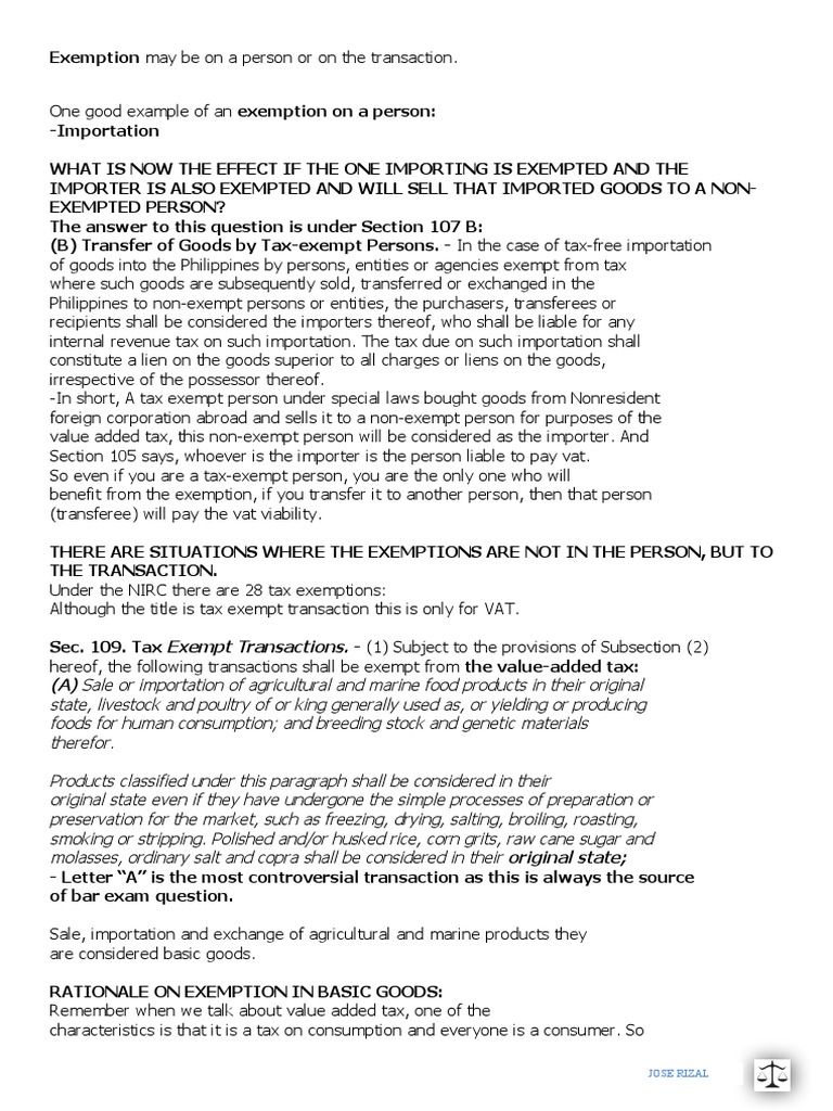 Tax 2 Finals Reviewer | PDF | Tax Exemption | Taxes