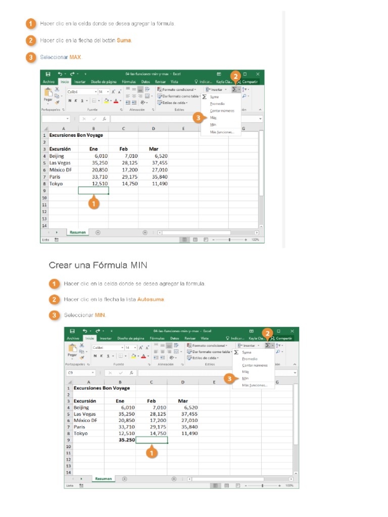 Ejercicios Excel 2 | PDF