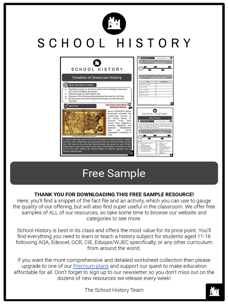 Timeline of American History | PDF | The United States