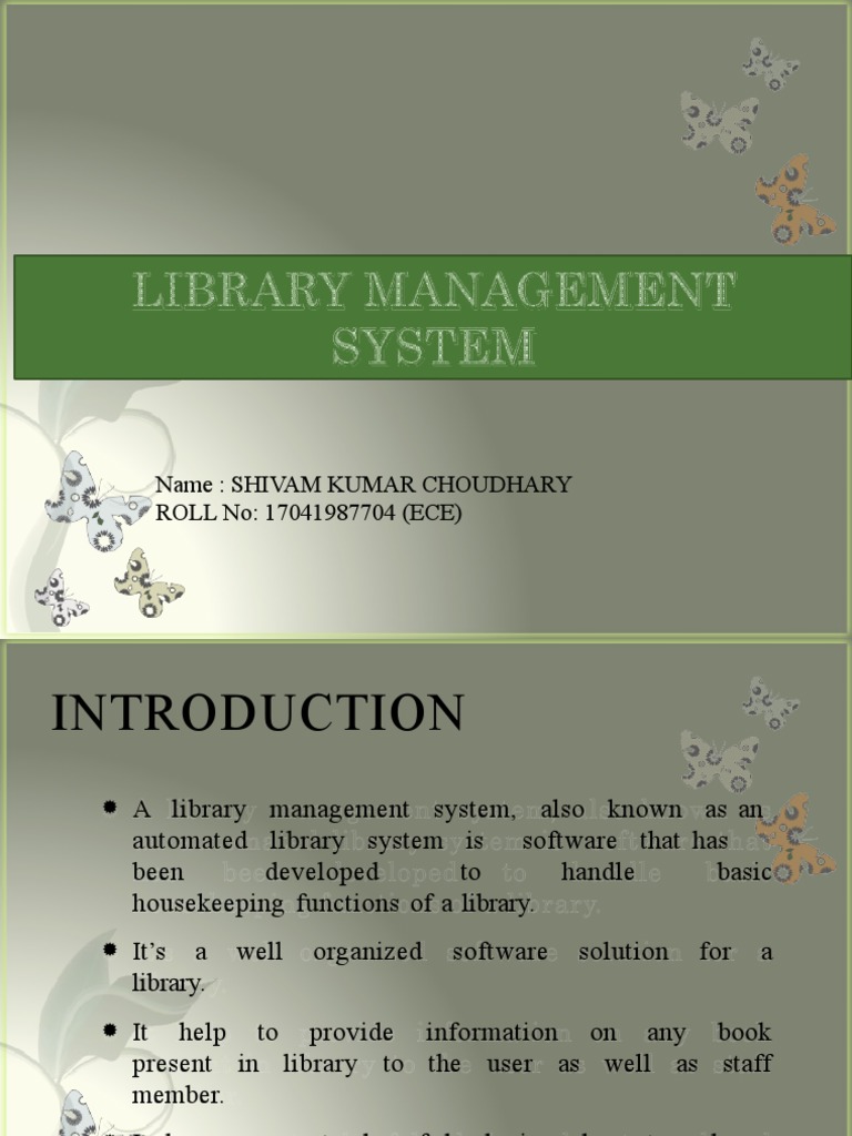 Automated Library Management System | PDF | Computers | Technology ...