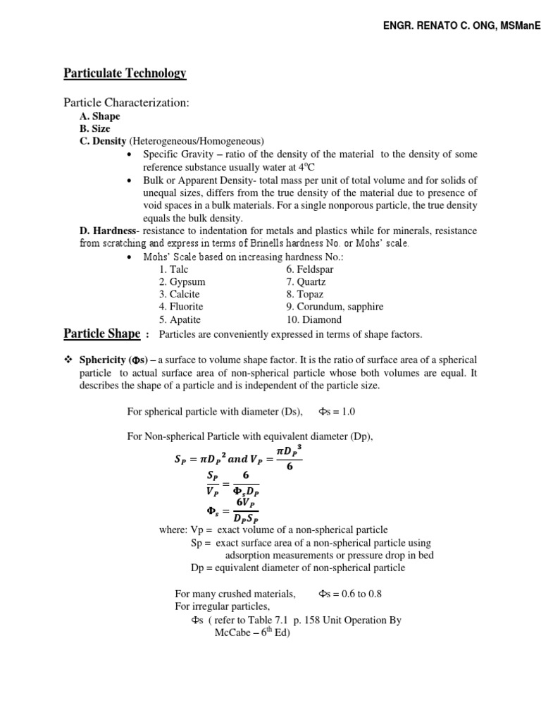 Particle Characterization Techniques | PDF