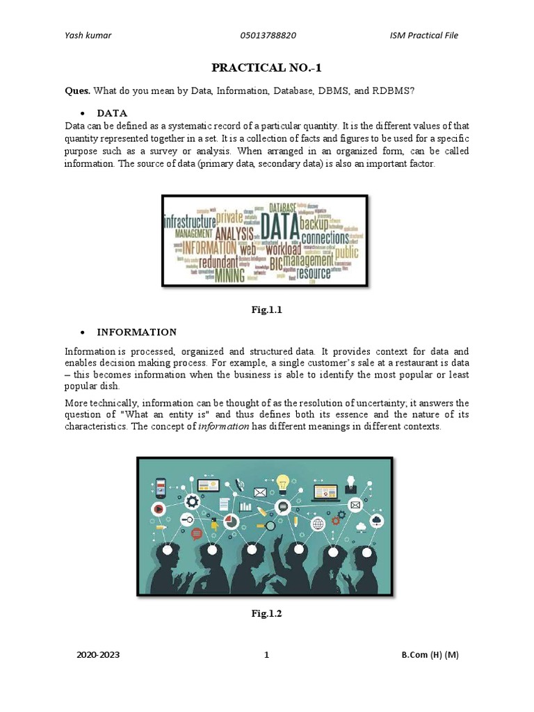 Yash Ism PDF | PDF | Relational Database | Databases Yash Ism PDF | PDF | Relational Database | Databases