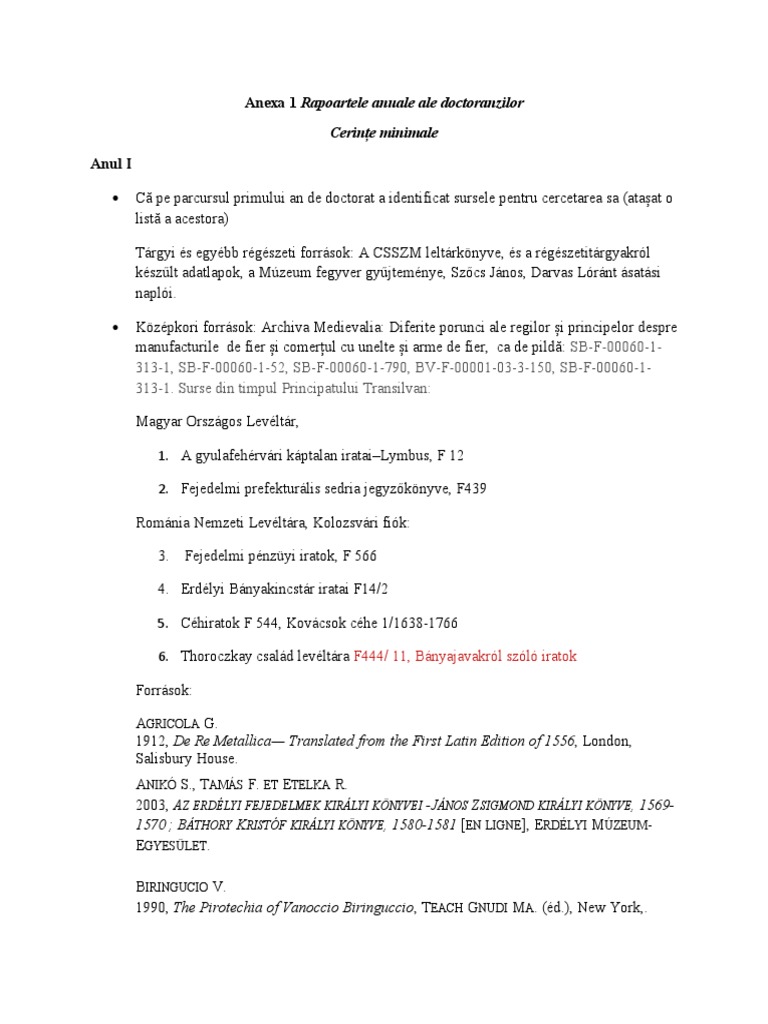 Anexa 1 Rapoarte Anuale | PDF