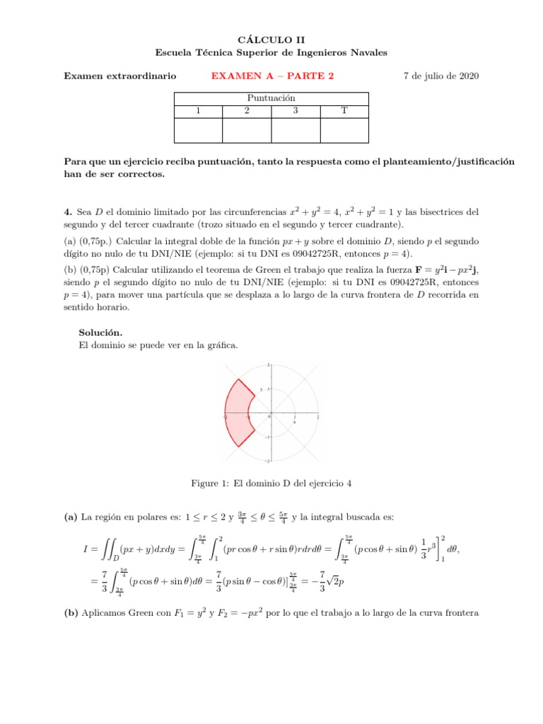 EE1920Parte2 Solucion | PDF | Esfera | Integral