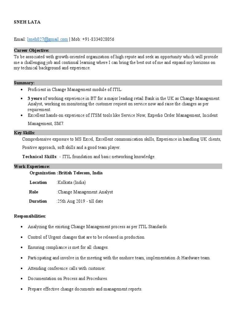 Sneh Lata Resume | PDF | Computing | Business