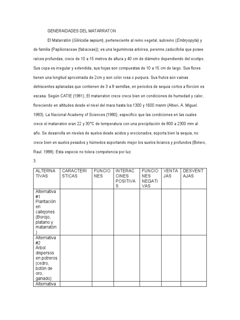 Generalidades Del Matarraton | PDF