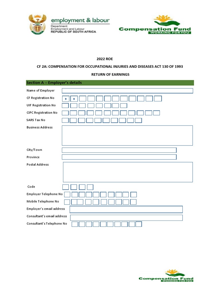 2022 Return of Earnings Form | PDF