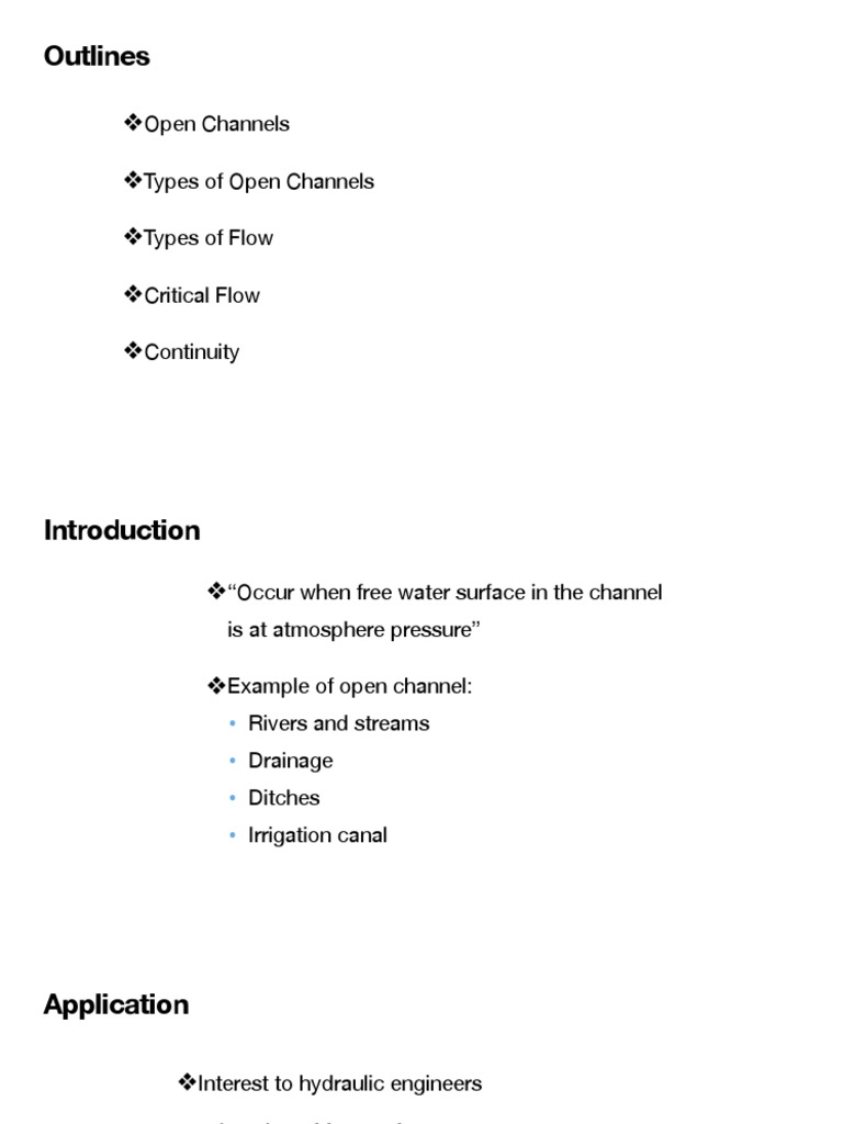 Open Channel Flow | PDF | Reynolds Number | Discharge (Hydrology)