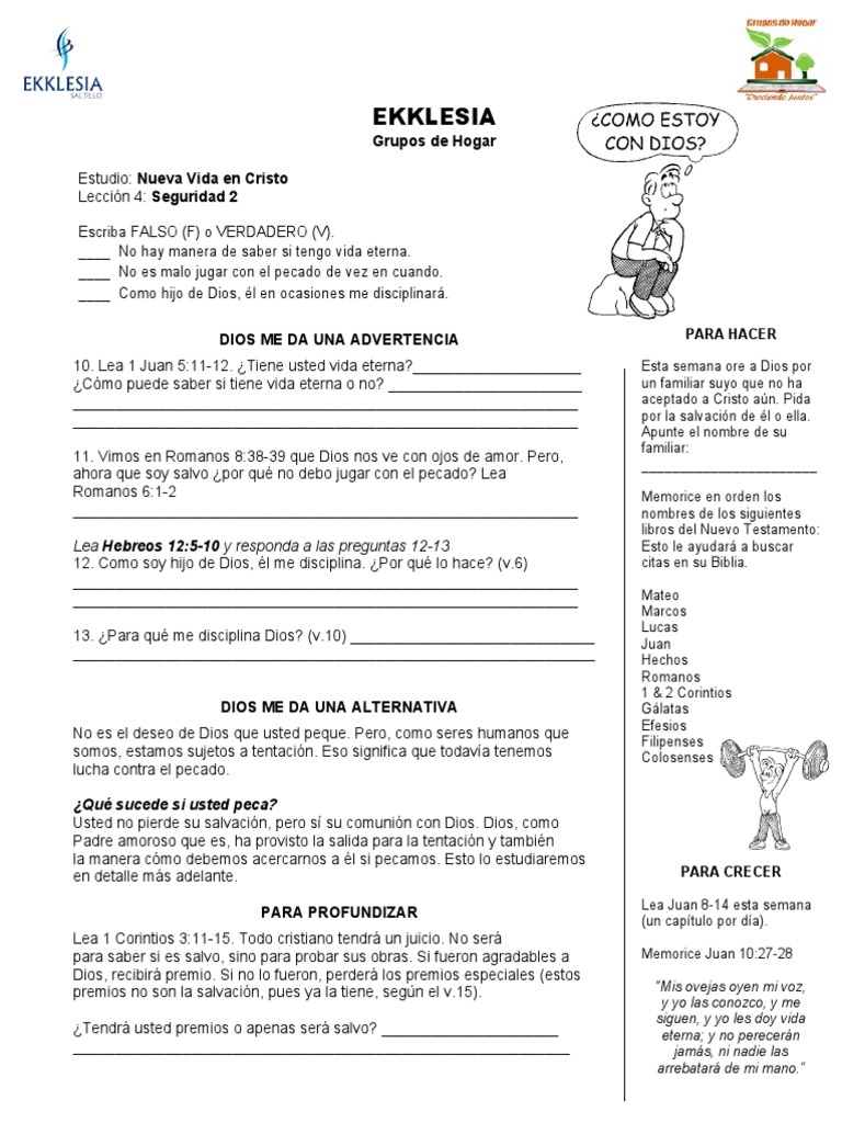 Seguridad en la Fe Cristiana | PDF | Cristo (título) | Salvación