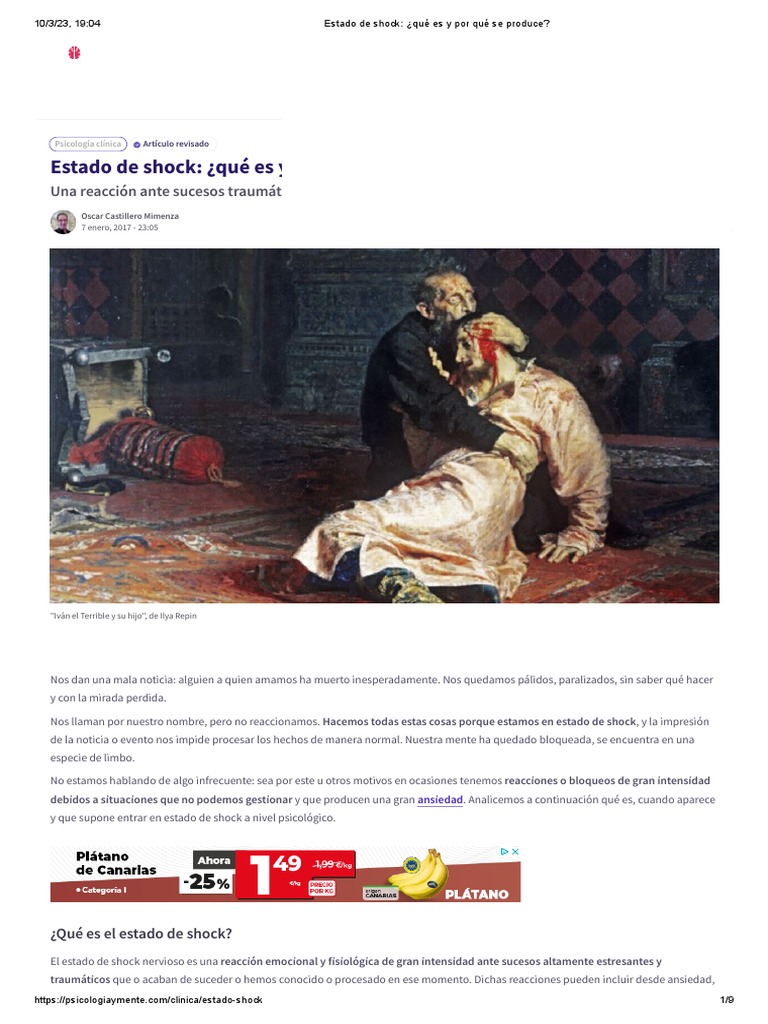 Estado de Shock - ¿Qué Es y Por Qué Se Produce | Descargar gratis PDF ...