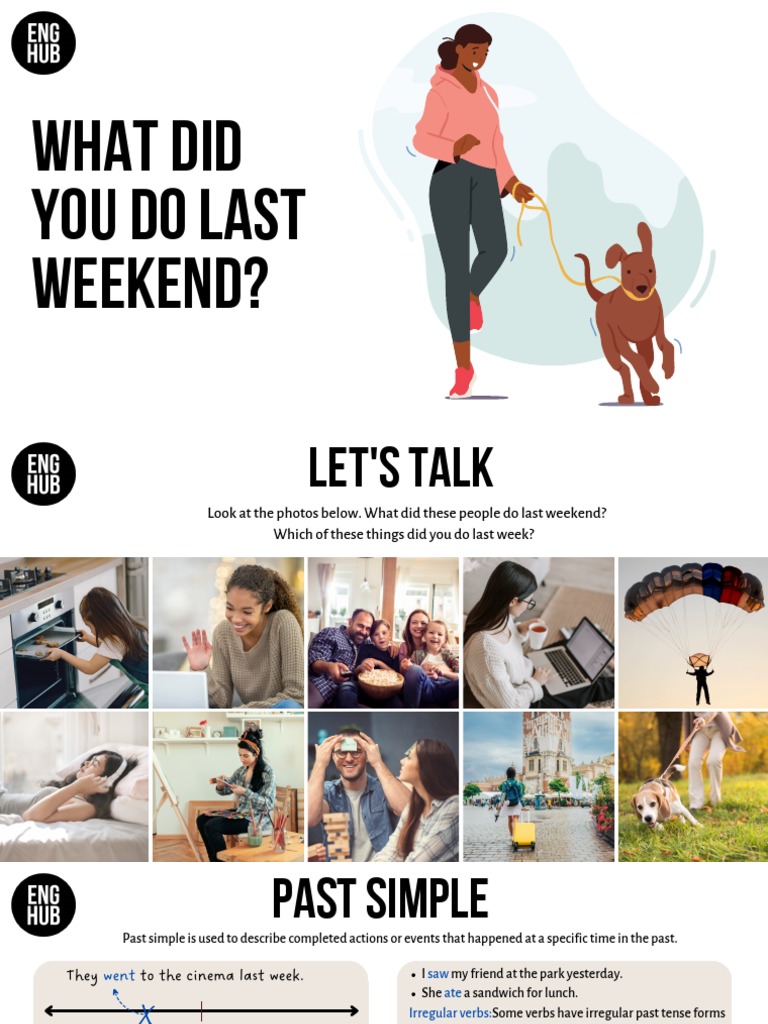 Weekend Activities and Past Tense Practice | PDF | Language Arts ...