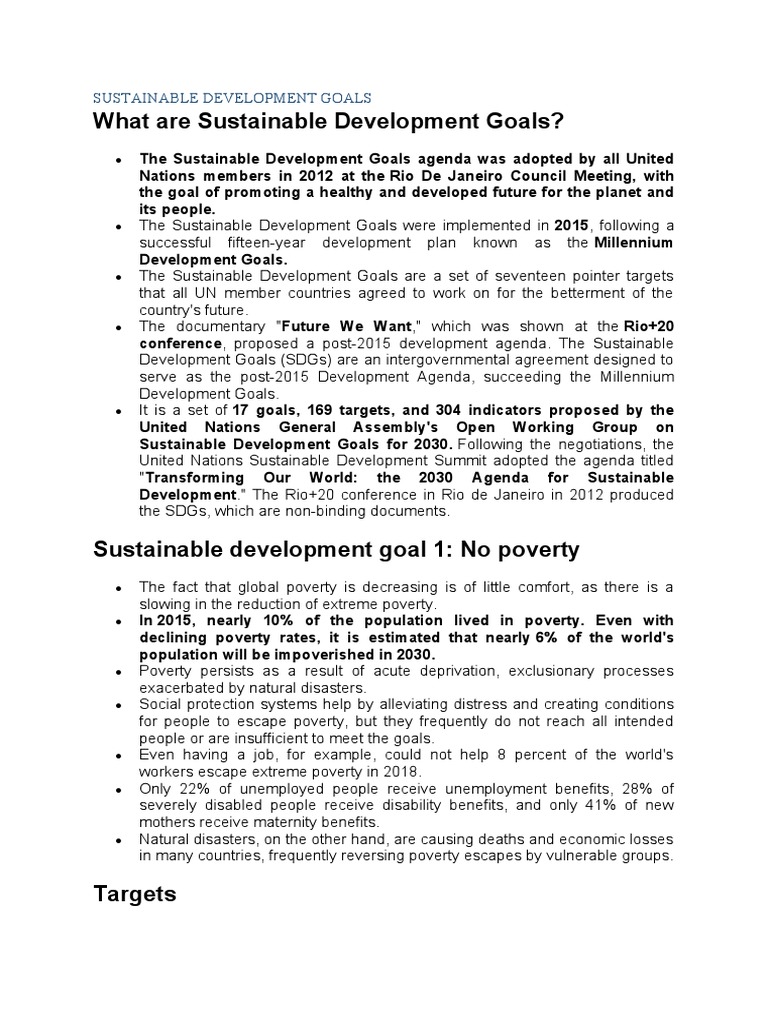 Sustainable Development Goals-5 | PDF | Renewable Energy | Climate ...