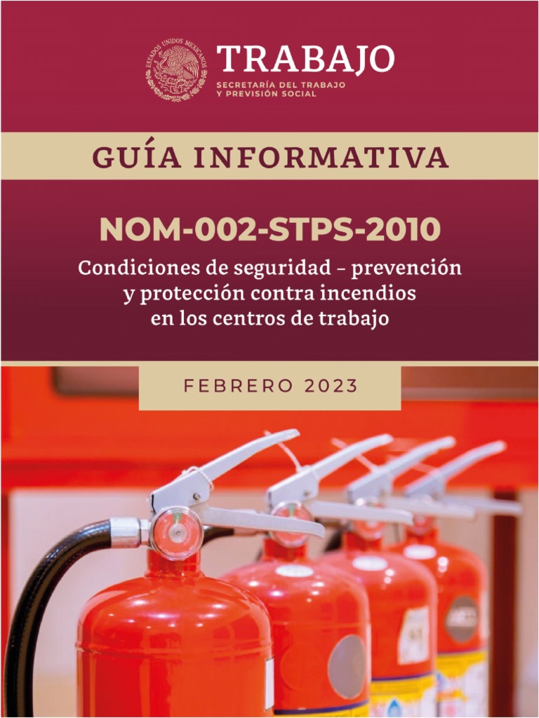Guía NOM-002-STPS-2010: Seguridad Incendios | PDF | Combustibles ...