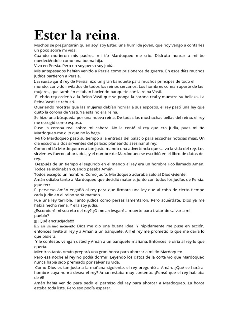 Ester | PDF | Esther