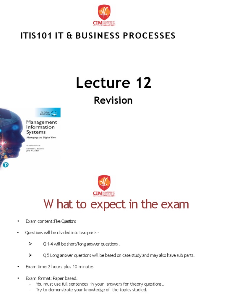 ITIS101 Week 12 Lecture | PDF | Customer Relationship Management | Cloud Computing