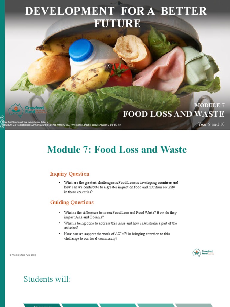 Module 7 Food Loss and Waste | PDF | Natural Environment
