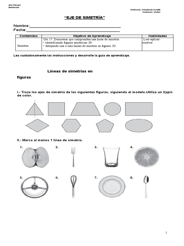 Guía de Simetría | PDF