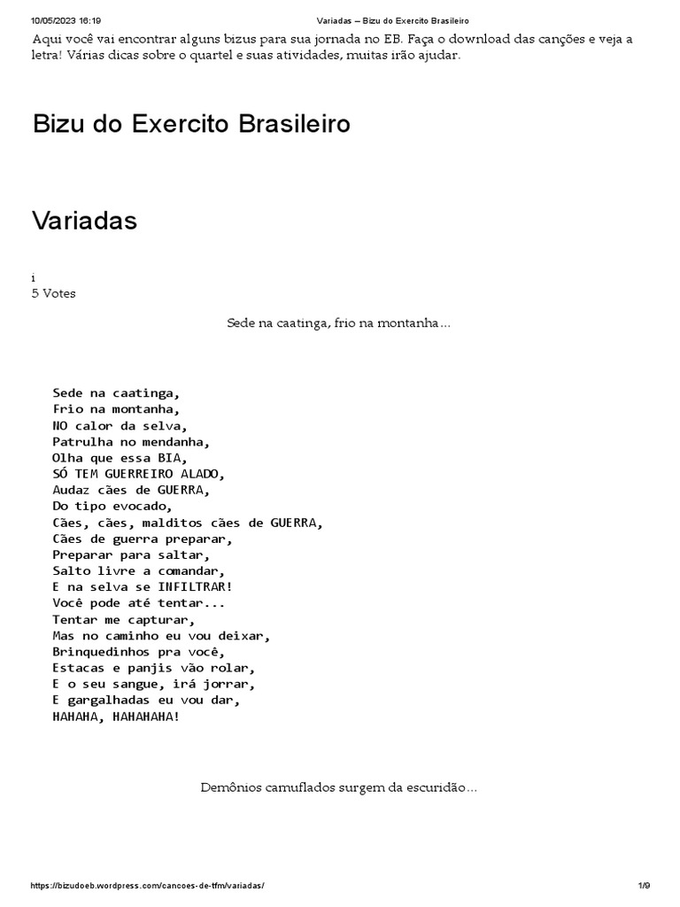 Variadas Bizu Do Exercito Brasileiro Pdf