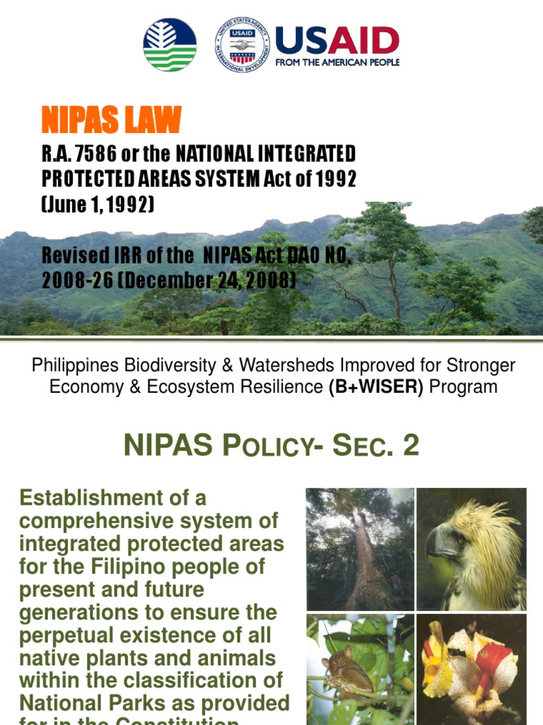 Nipas Law | PDF | Biodiversity | Protected Area
