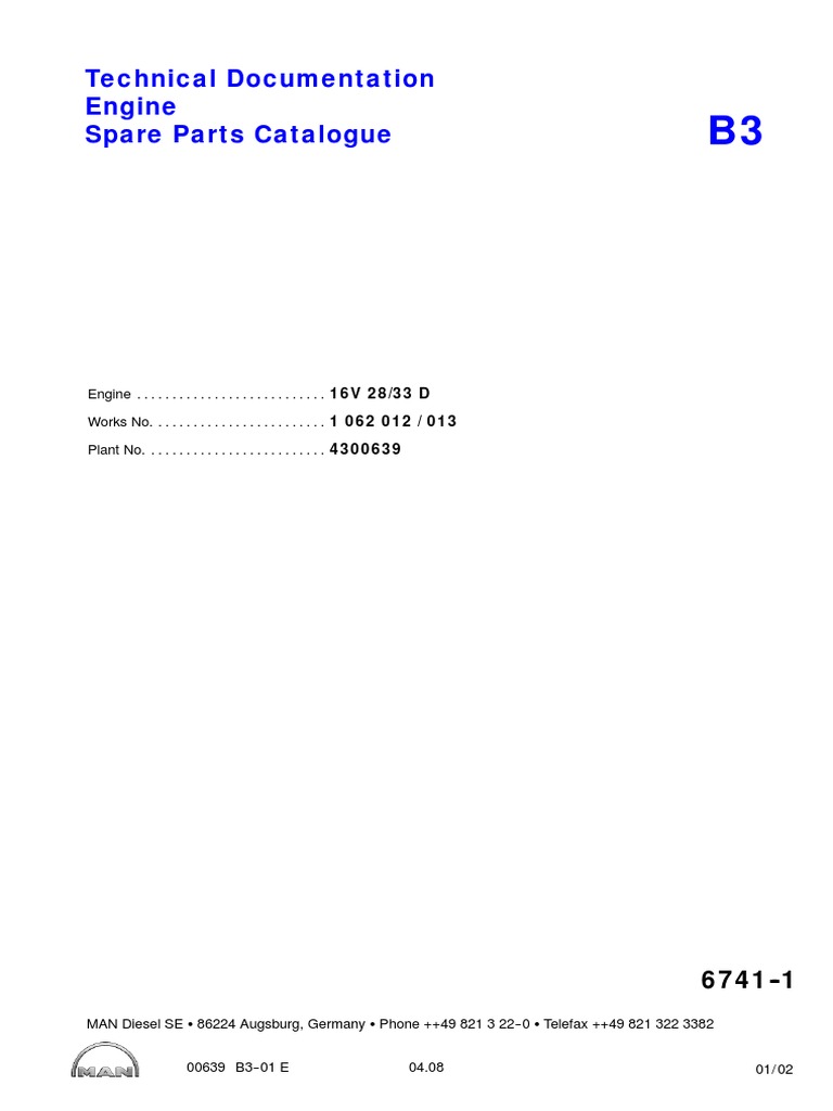 Technical Documentation Engine Spare Parts Catalogue | PDF | Internal ...