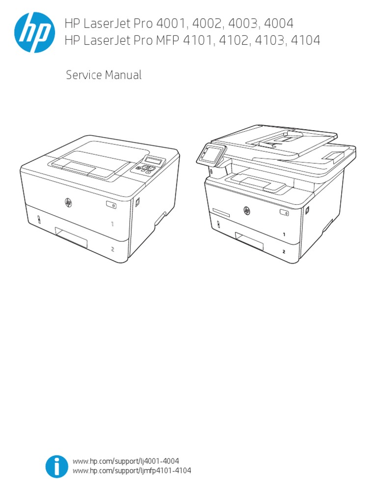HP - Laserjet Pro 4001, 4002, 4003, 4004, 4101, 4102, 4103, 4104 - Ago - 22 - Ms - PC - v00 ...