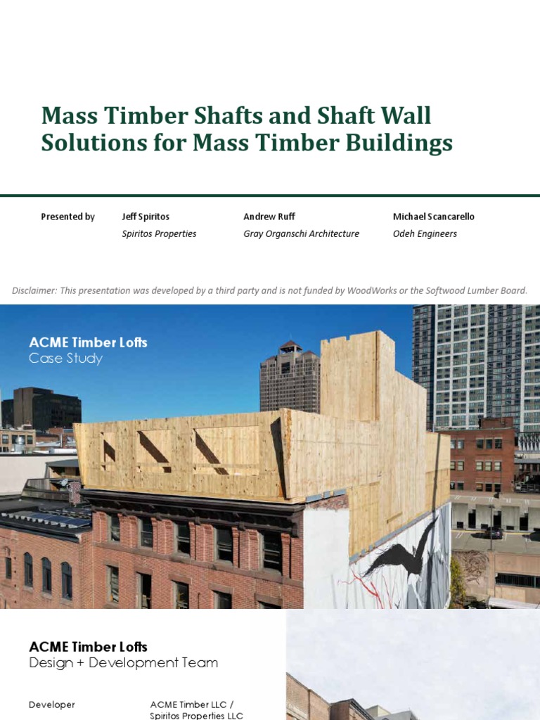ACME Timber Lofts Case Study Overview | PDF | Framing (Construction) | Wall