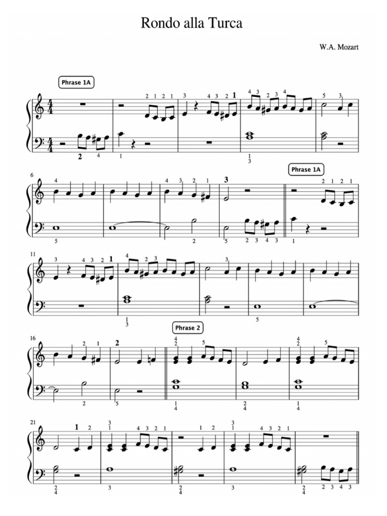Rondo Alla Turca | PDF