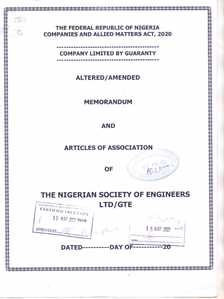 Nse Revised 2022 Memart | PDF