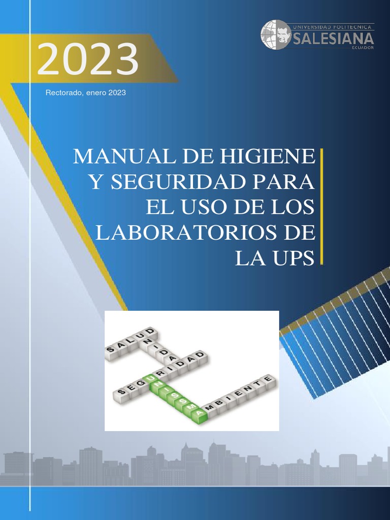 Manual de Higiene y Seguridad para El Uso de Los Laboratorios de La UPS | PDF | La seguridad