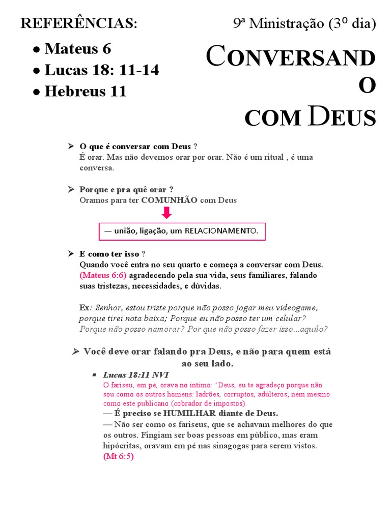 Conversando Com Deus | PDF | Oração | Jesus