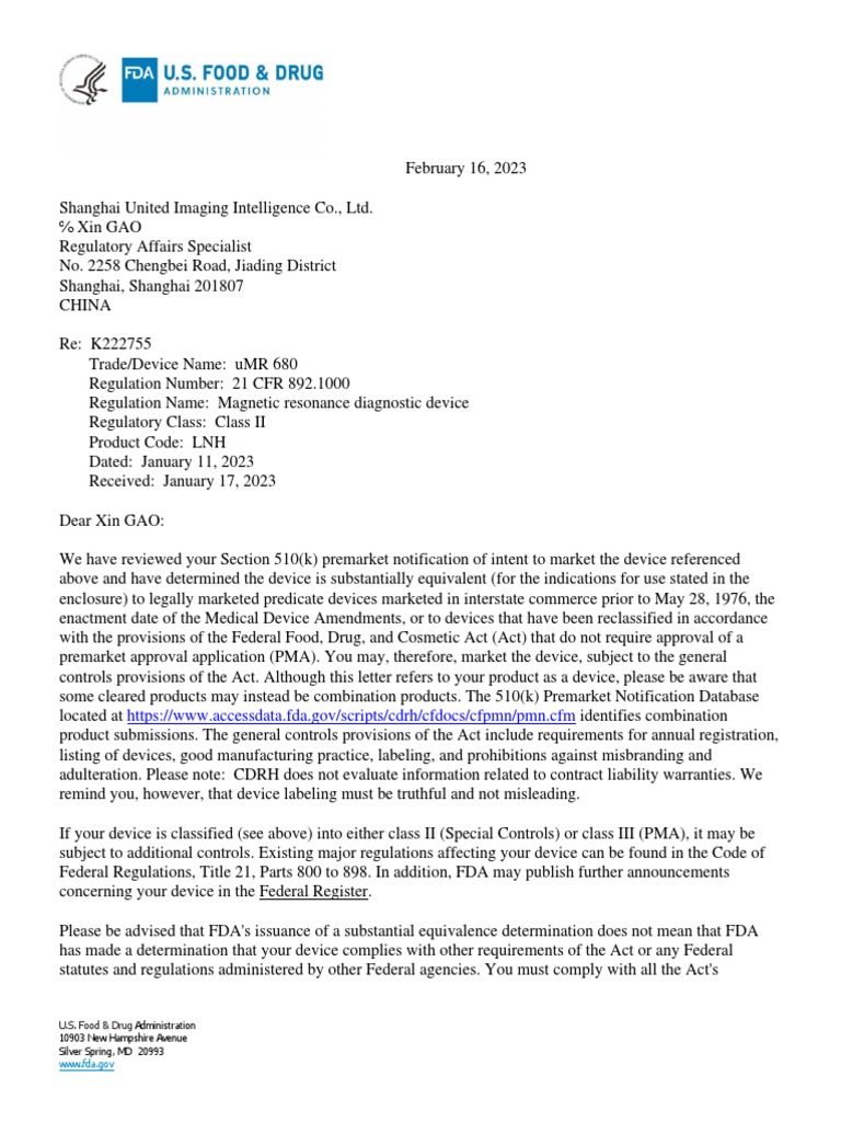 Umr680 FDA | PDF | Federal Food | Medical Imaging Umr680 FDA | PDF | Federal Food | Medical Imaging