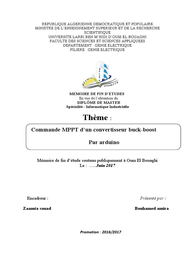 Memoir Final | PDF | Économie énergétique | Énergie solaire photovoltaïque